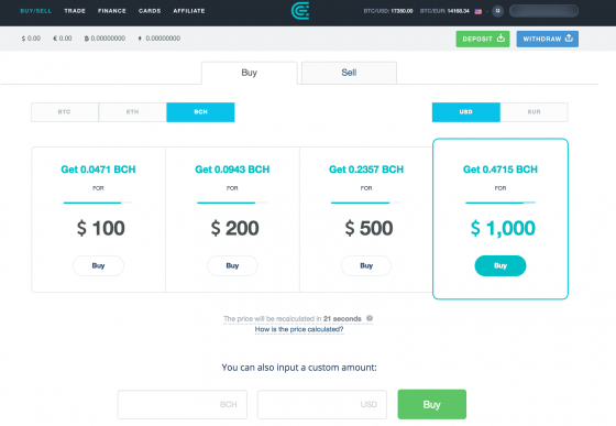 How to Buy and Sell Bitcoin Cash (BCH) Instantly | CEX.IO Blog